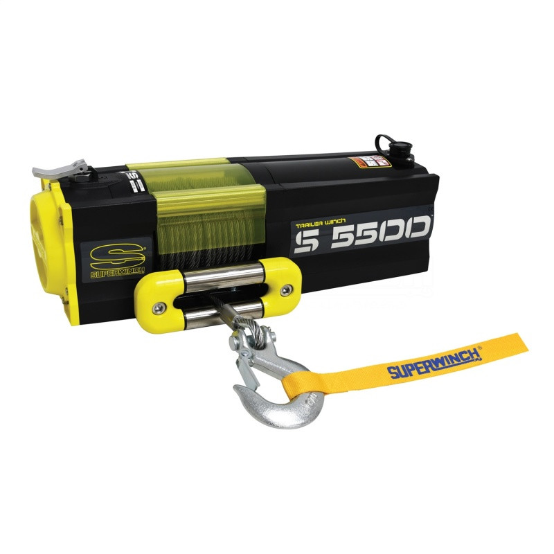 Superwinch 5500 LBS 12 VDC 7/32in x 60ft Steel Rope S5500 Winch - Down ...