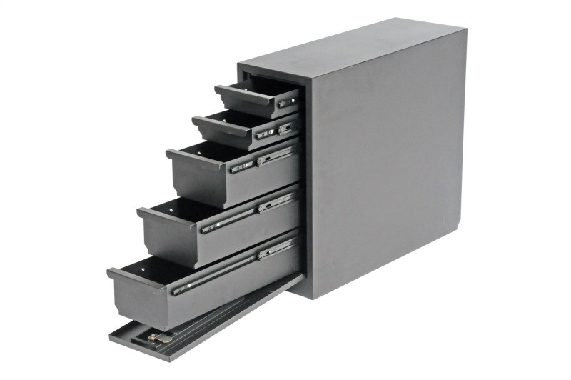 Deezee Universal Tool Box - Wheel Well Box With Drawers (Steel) - Down ...