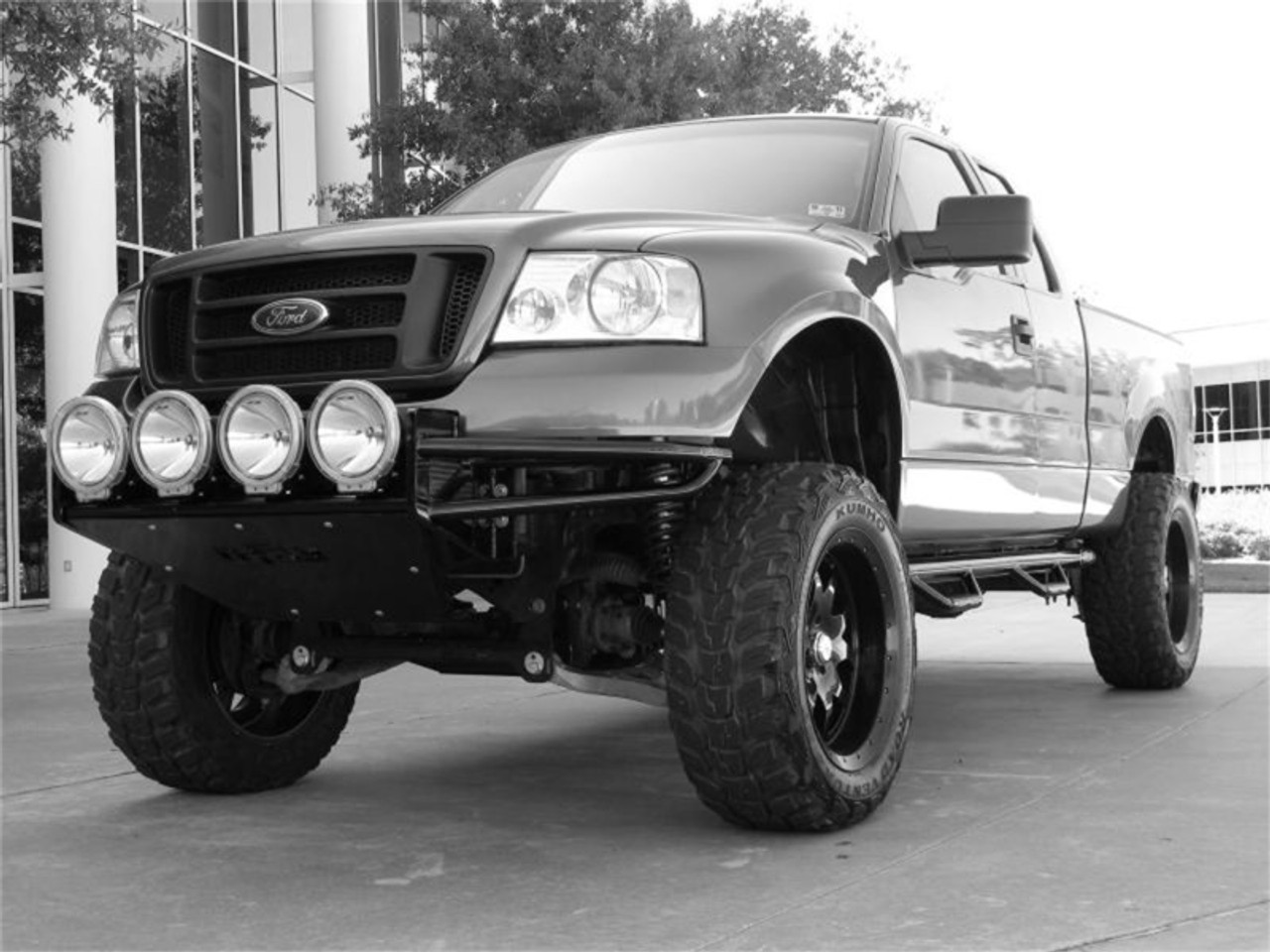 N Fab RSP Front Bumper 04 08 Ford F150 Lobo Tex. Black Multi Mount