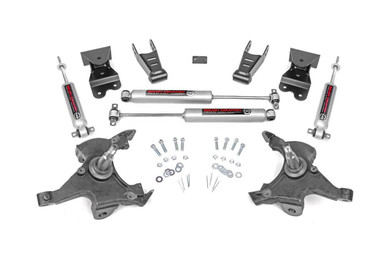 Lowering Kit | 2 Inch FR | 4 Inch RR | Chevy C1500/K1500 Truck (88-99)