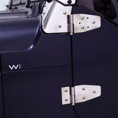 Rampage 1987-1995 Jeep Wrangler(YJ) Door Hinges - Stainless - Down East ...