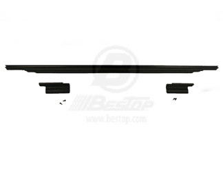 Tailgate Bar; replacement Black Jeep 07-17 Wrangler 2-Dr/4-Dr; Includes ...
