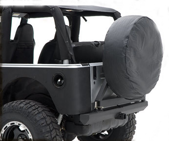 Spare Tire Cover - Large Tire (33-35) - Black Diamond - Down East Offroad