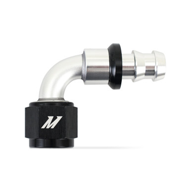 Mishimoto 90 Degree Push Lock Fitting - 8AN - Down East Offroad
