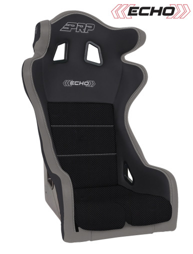 PRP Echo Composite Seat- Black/Grey (PRP Silver Outline/Delta Silver ...