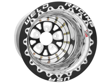 Weld V-Series 15x15 / 5x4.75 BP / 5in. BS Polished Wheel - Non-Beadlock ...