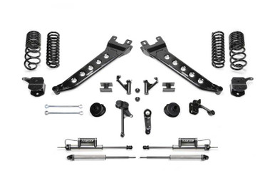 Fabtech 14-18 Ram 2500 4WD 7in Radius Arm System w/DL 2.25 Resi Shocks ...
