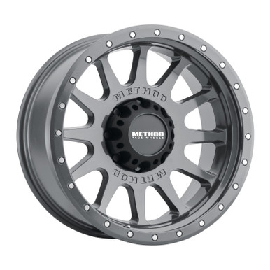 Method MR605 NV 20x10 -24mm Offset 8x180 124.1mm CB Gloss Titanium ...