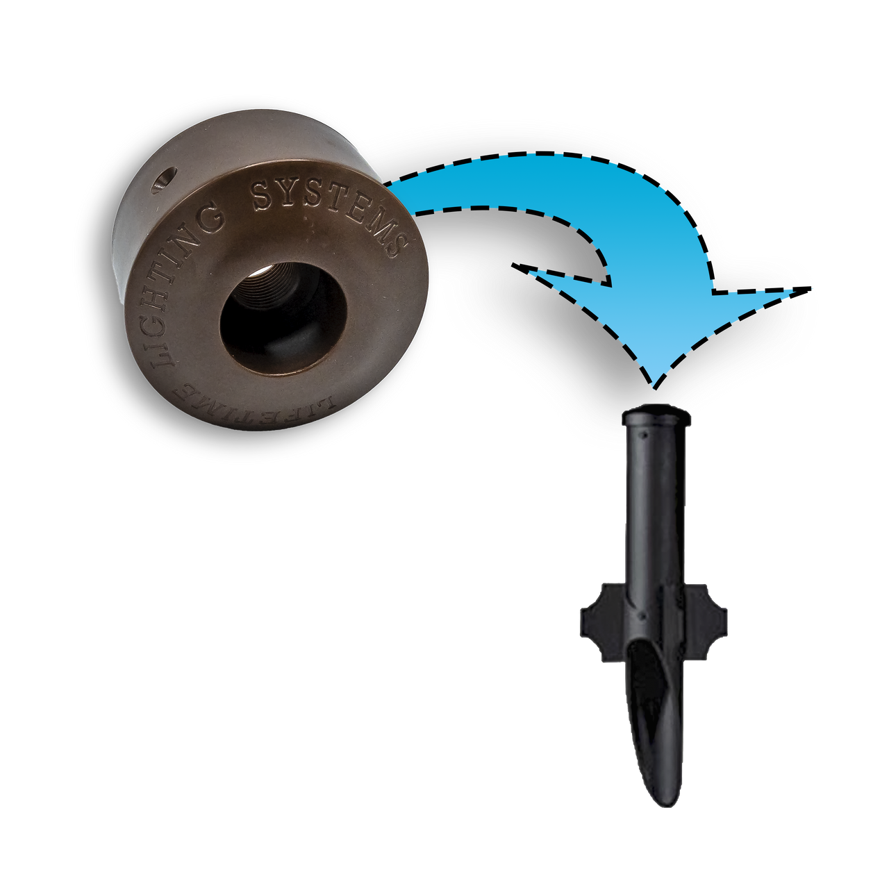 PERMA-POST | 3" Accessory Cap for Landscape Lightpost