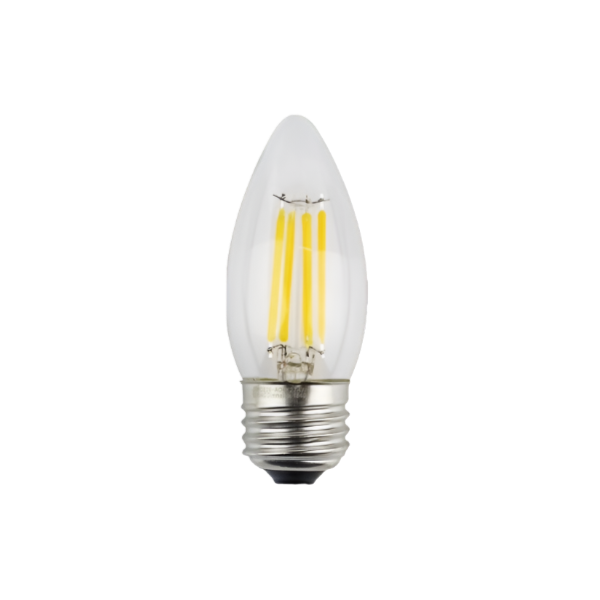 B11 Torpedo Tip Filament LED Bulb | 120V E26 Base