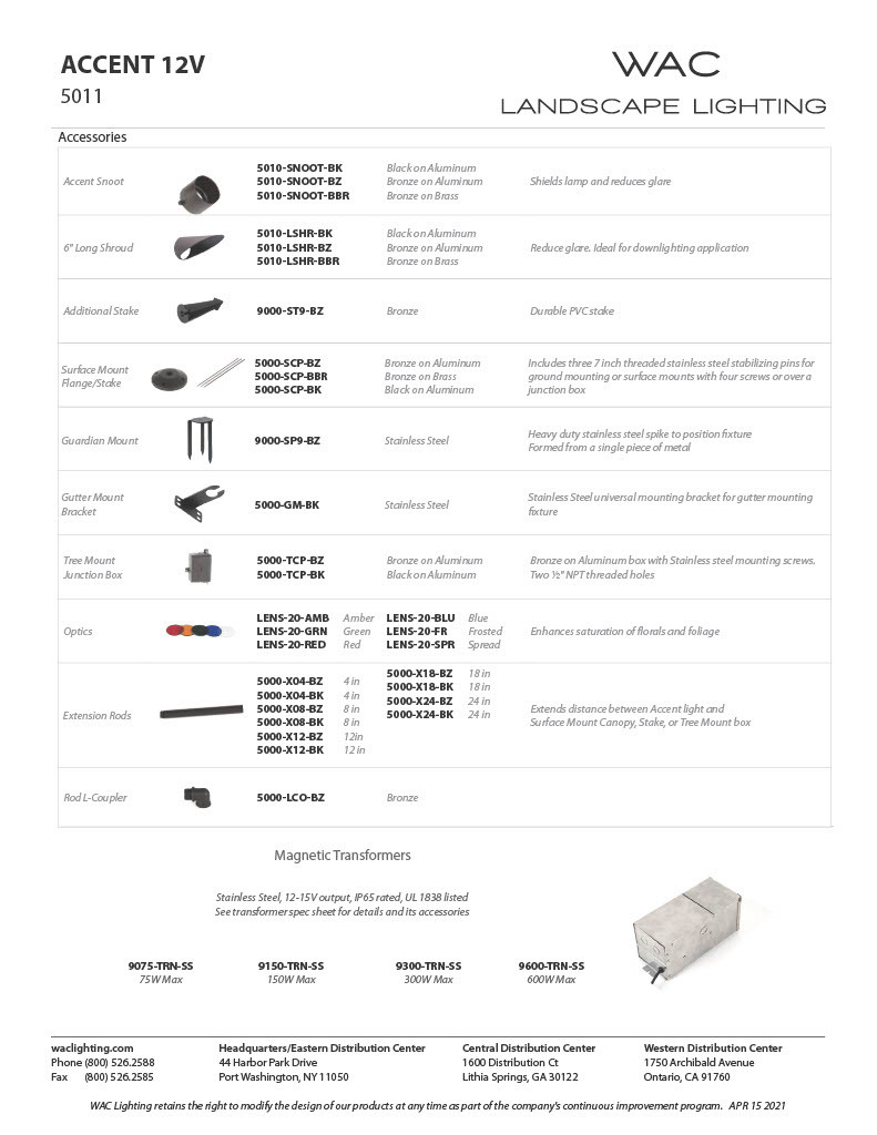 5011 - Landscape Accent Light | WAC Lighting