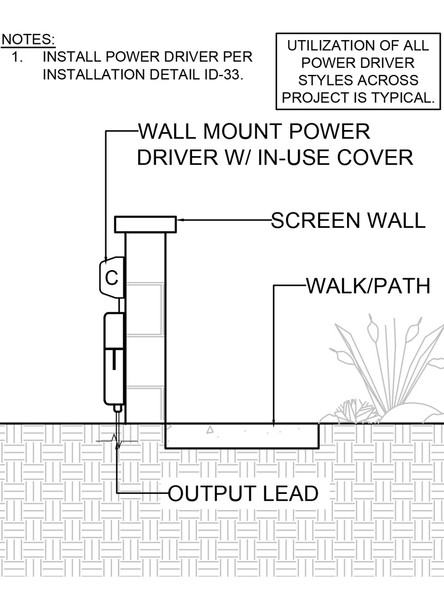 Wall-Mount LED Power Driver | Paintable Landscape Lighting Power Supply