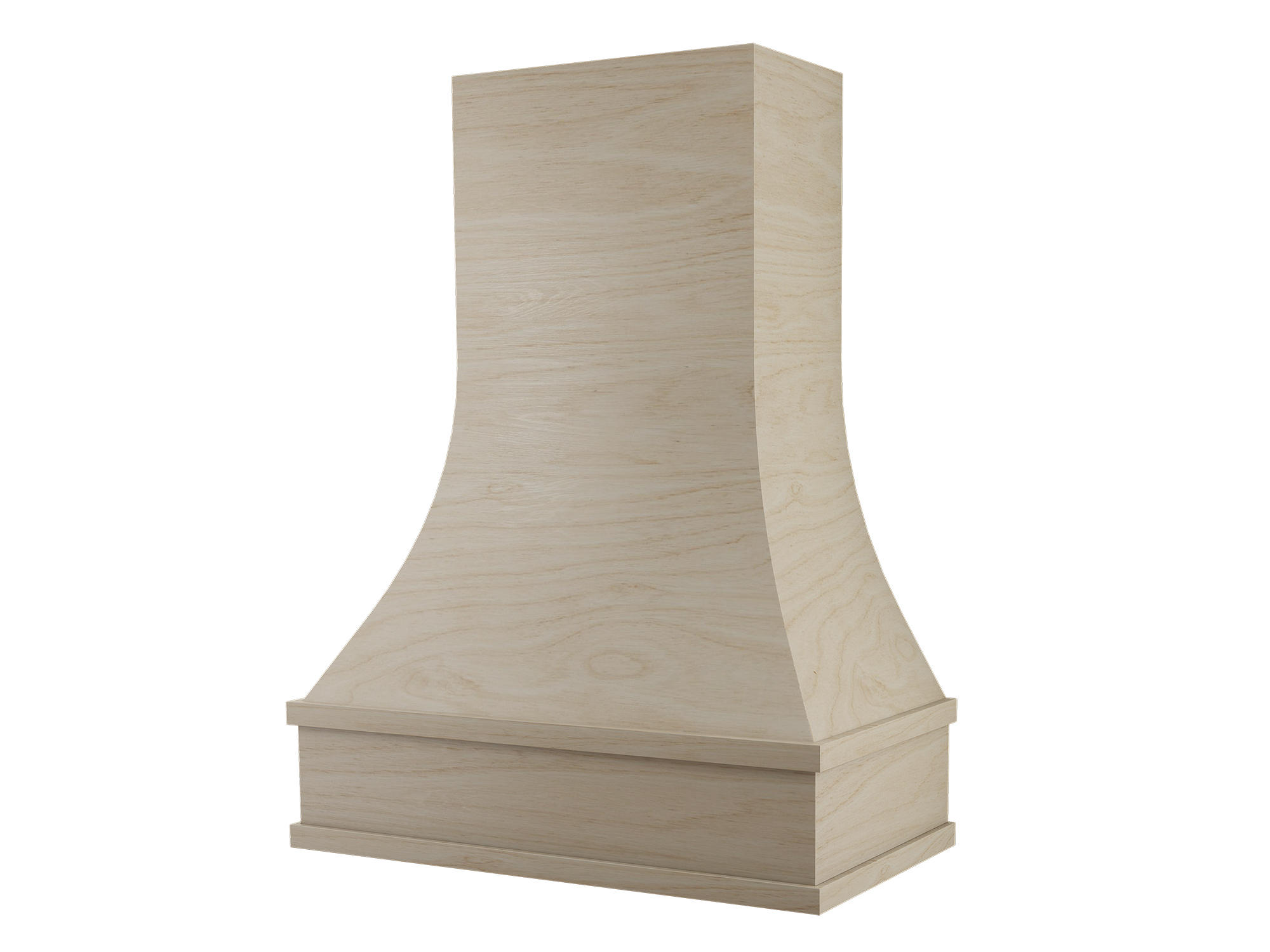 Heritage Curved Wood Range Hood Maple