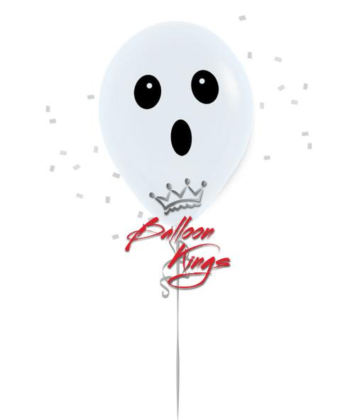 Ghost Face Printed Balloon – Spooky Halloween Latex Dallas