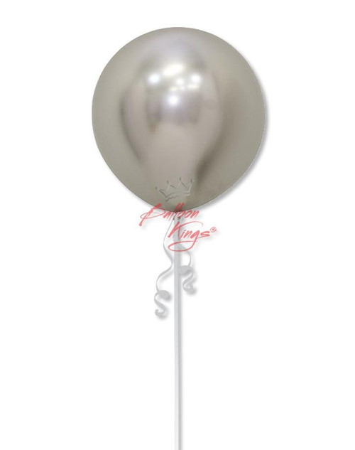 Reflex Silver Latex Balloon | Balloon Decor Dallas