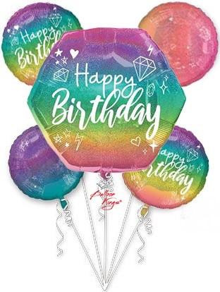 Hb Sparkle Bouquet (Holographic) - Balloon Kings