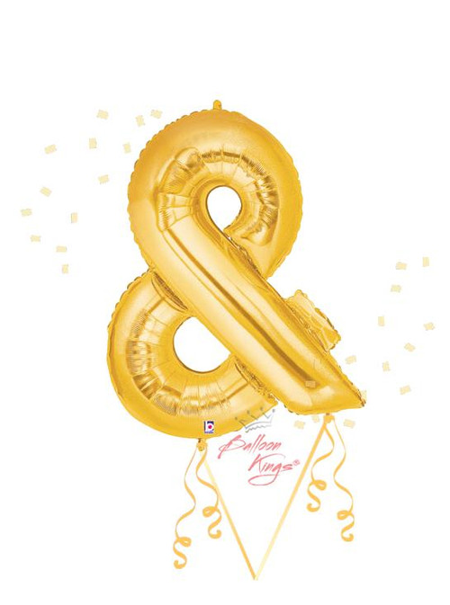 Gold Symbol Ampersand - Balloon Kings