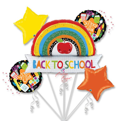 Back To School Rainbow Bouquet - Balloon Kings