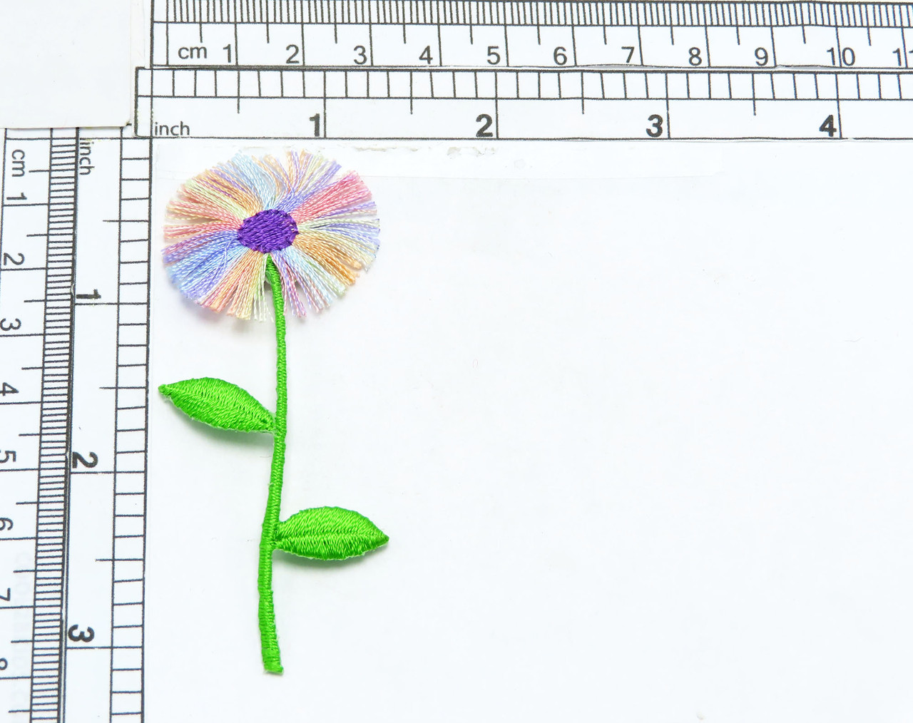 Rhinestone Applique - Flower Spray with Butterfly - Patchwork Panda Trims