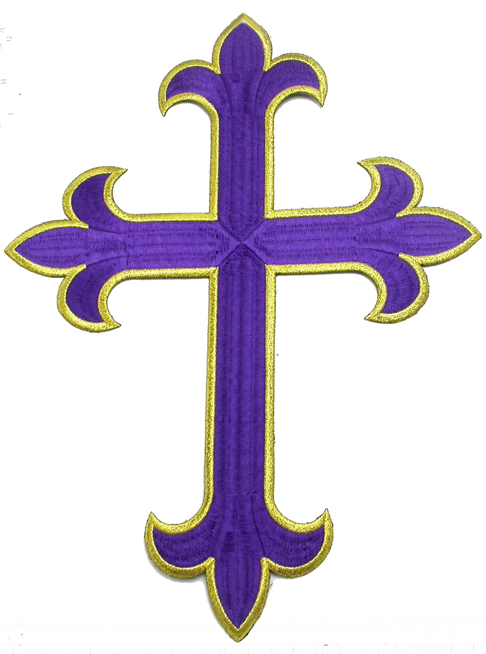 Latin Cross 12" x 8 7/8" (305mm x 225.4mm) - Patchwork Panda Trims