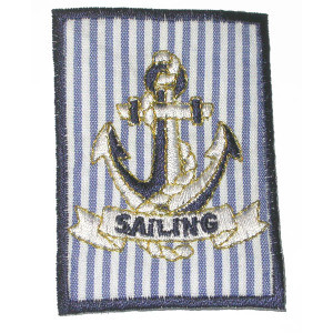 Nautical Stripes Patch Sailing - Patchwork Panda Trims