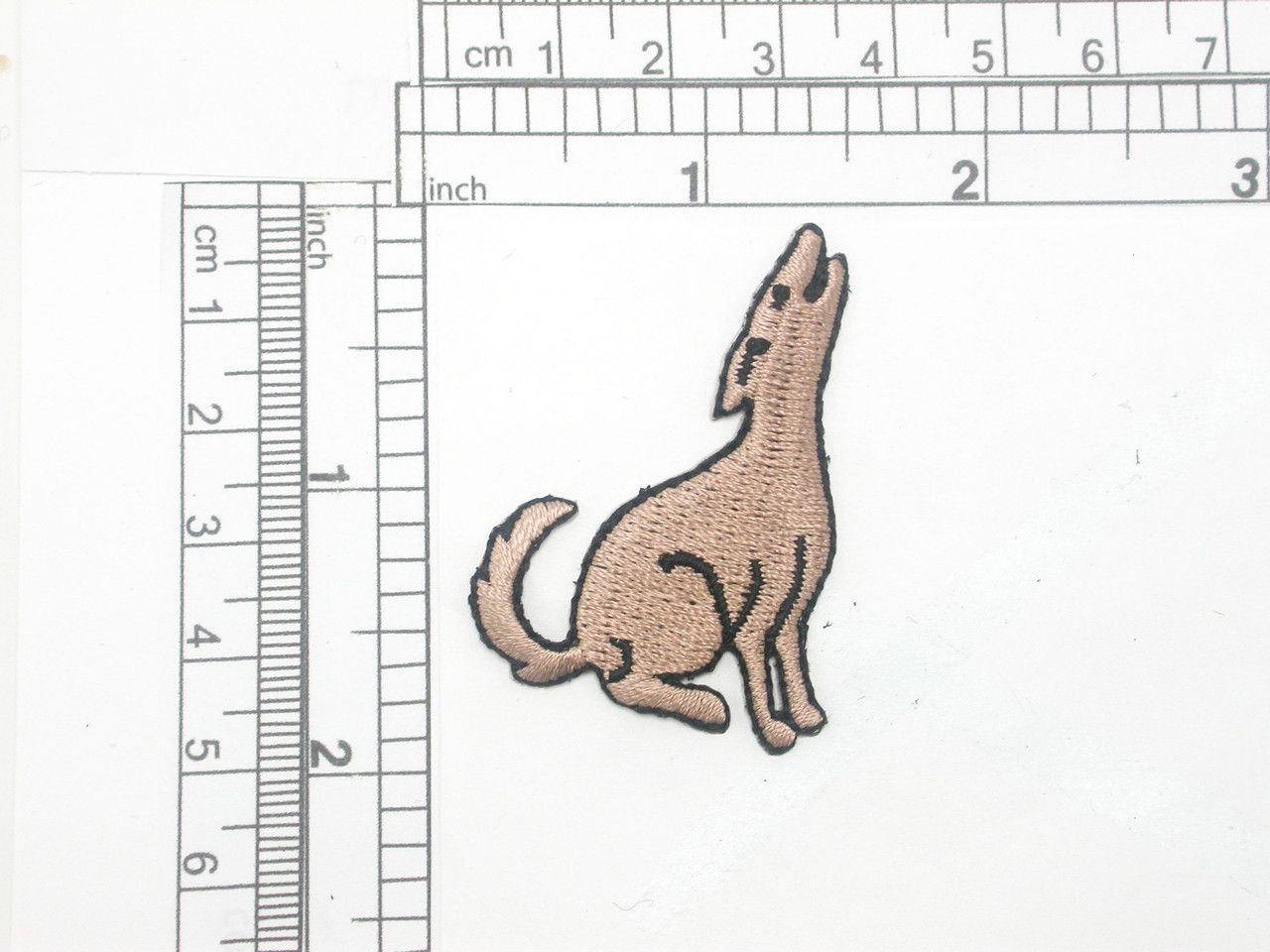 Howling Coyote Patch facing right - Patchwork Panda Trims