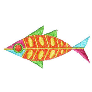 Abstract Fish a - Patchwork Panda Trims