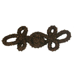 Frog Closure Brown Chunky with Glass Bugle Beads, - Patchwork Panda Trims