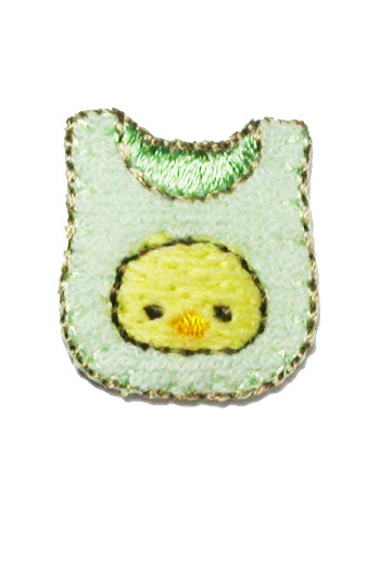 Baby Bib Small Iron On Applique - Patchwork Panda Trims