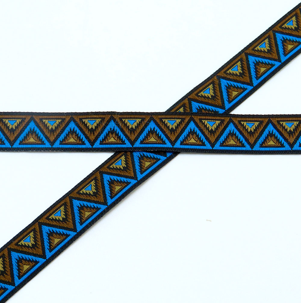 Jacquard Ribbon 5/8" 16mm Aztec Triangle Per 9 Meter - Patchwork Panda ...