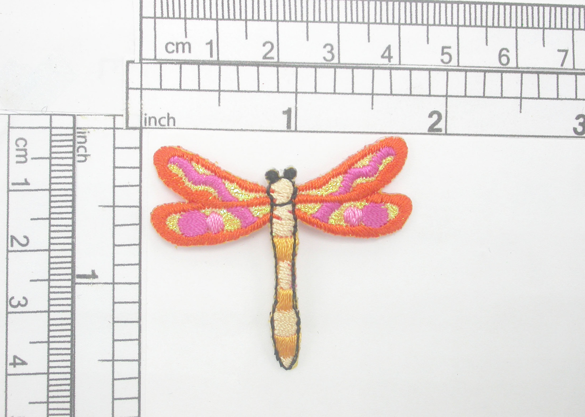 Dragonfly Orange Rust - Patchwork Panda Trims