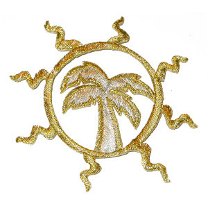 Palm Tree in Sun - Patchwork Panda Trims