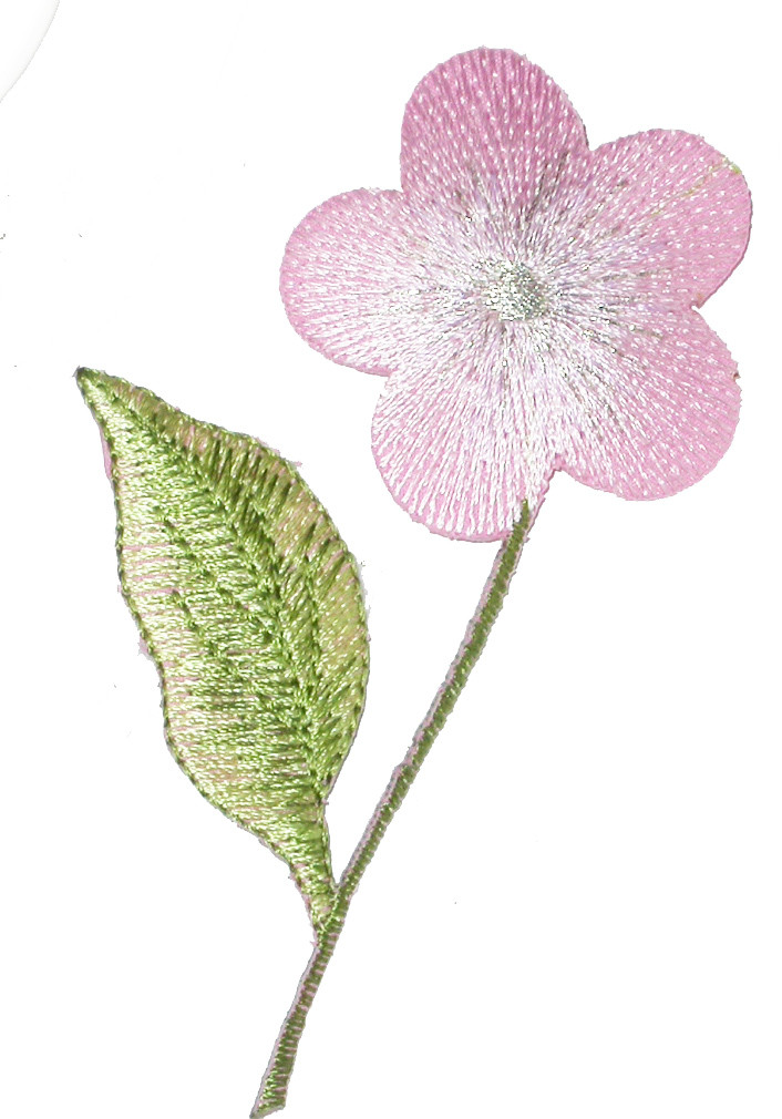 Flower Spray Pink. - Patchwork Panda Trims