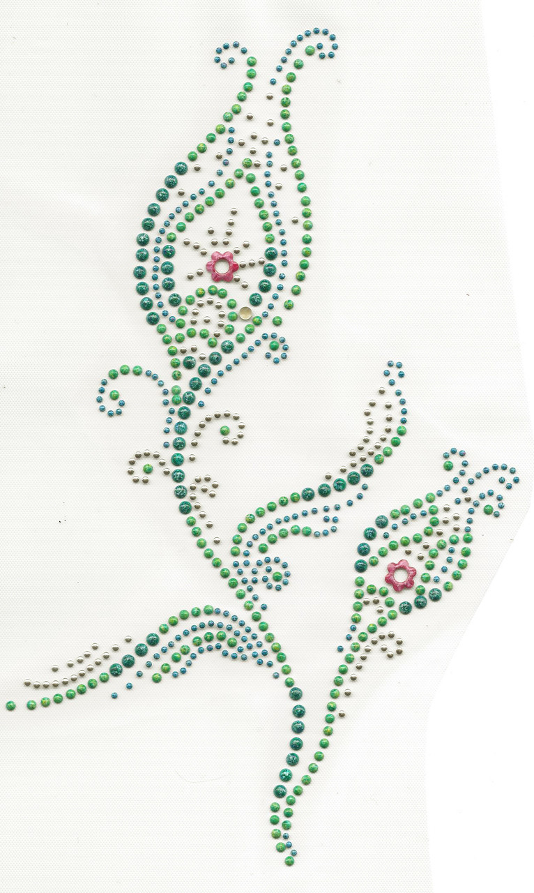 Rhinestud Applique - Fancy Spray - Patchwork Panda Trims