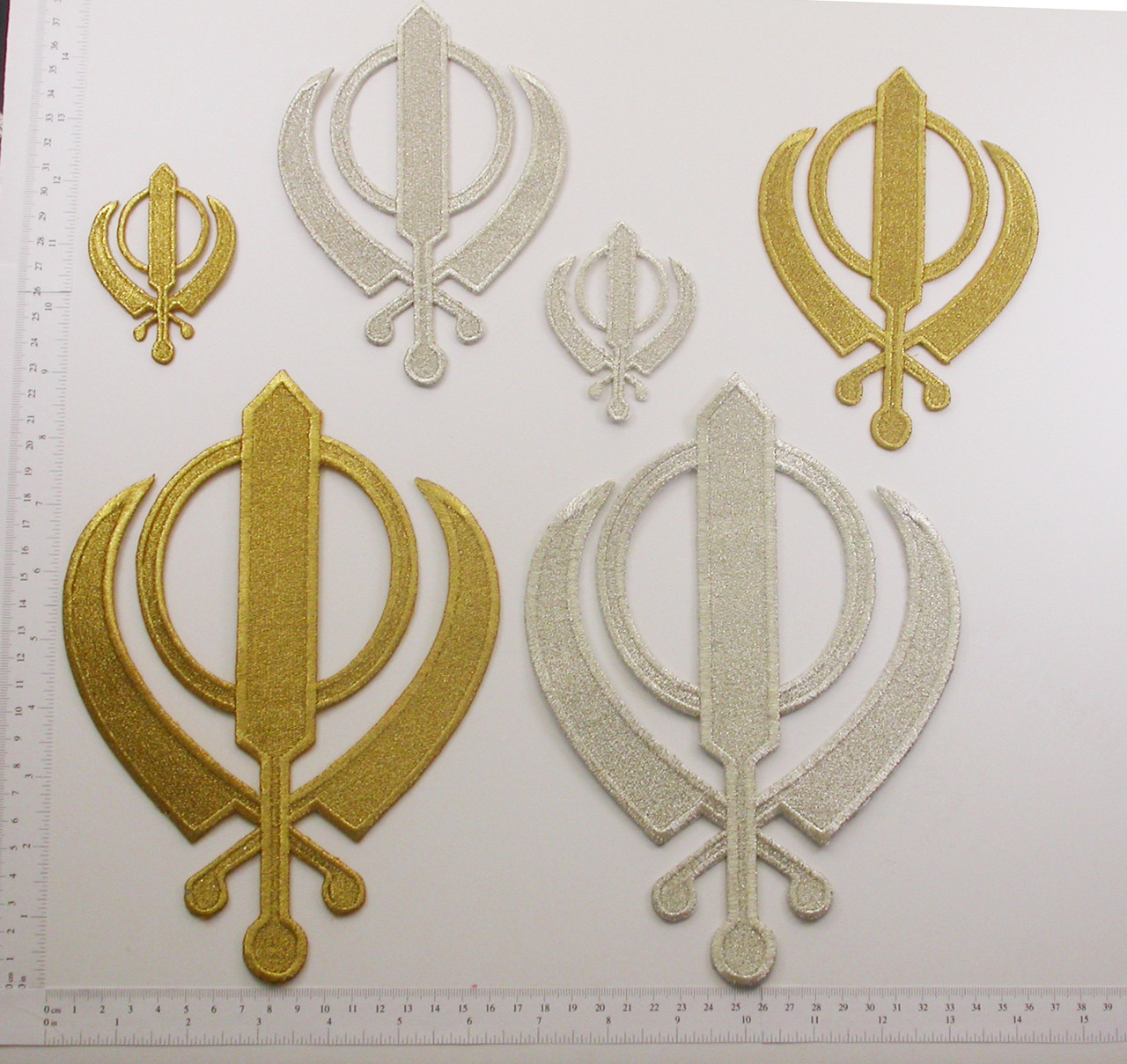 Sikh Khanda Symbol *Sizes* *Colors* - Patchwork Panda Trims