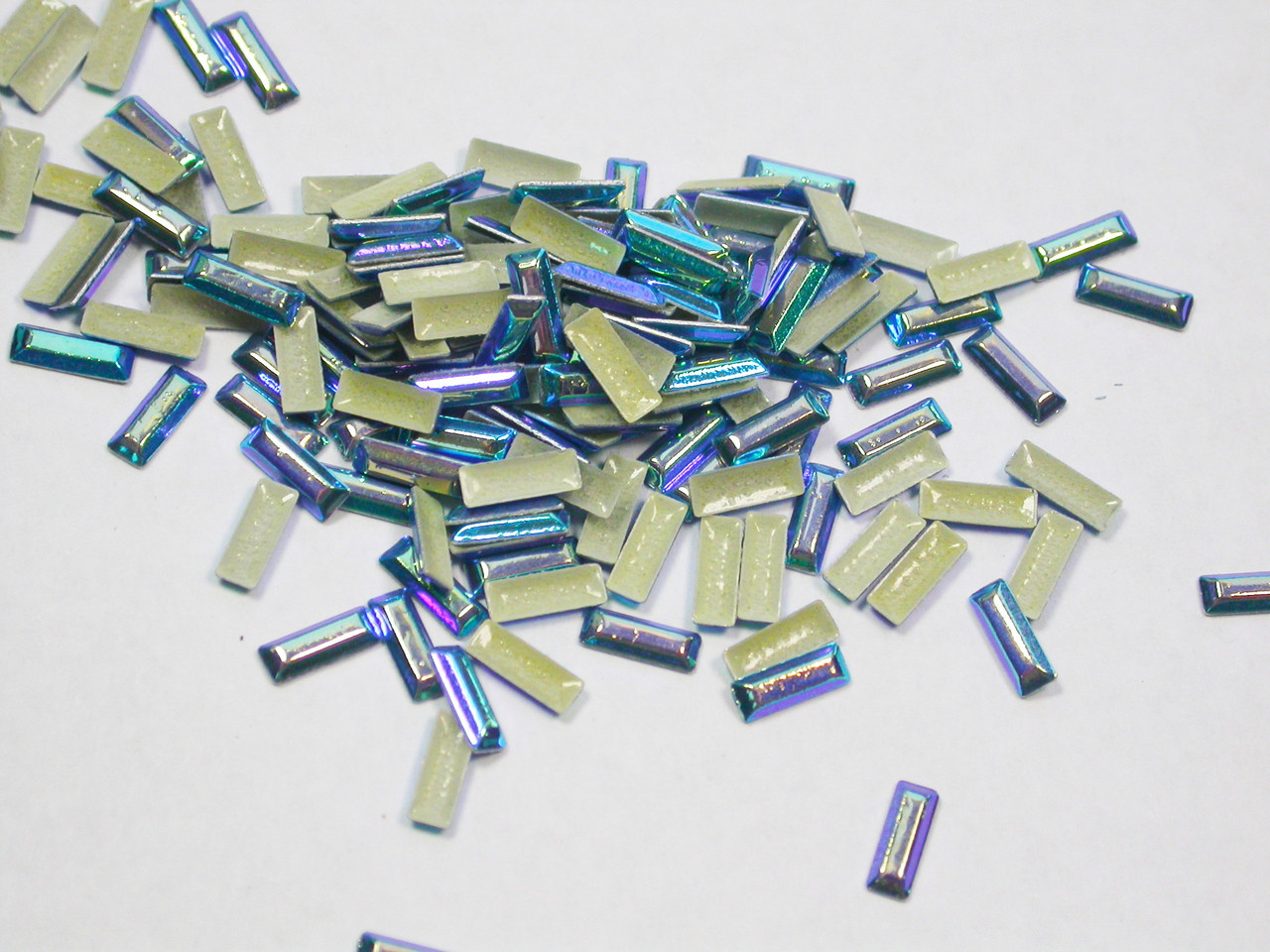 Hot Fix Stud - Rectangle Faceted 7mm x 2.5mm *Colors* 144 piece pack ...