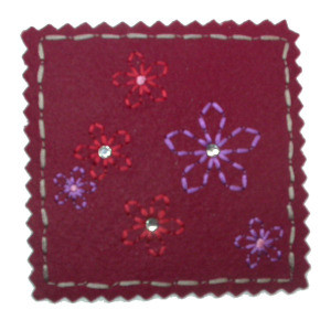 Opalescent Decorative Patch Turquoise - Patchwork Panda Trims