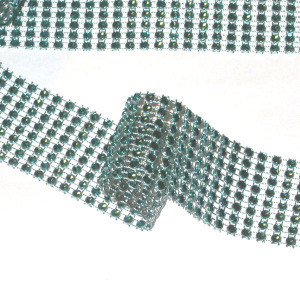 Jewel Effect Trim 1 1/2" Blue By The Yard - Patchwork Panda Trims