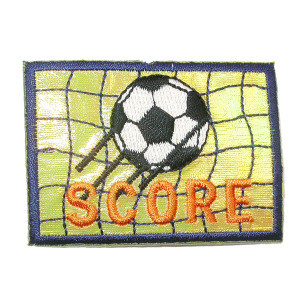 Soccer Score Patch YELLOW - Patchwork Panda Trims