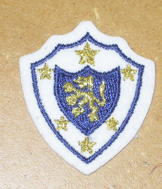 White Crest with Golden Lion - Patchwork Panda Trims