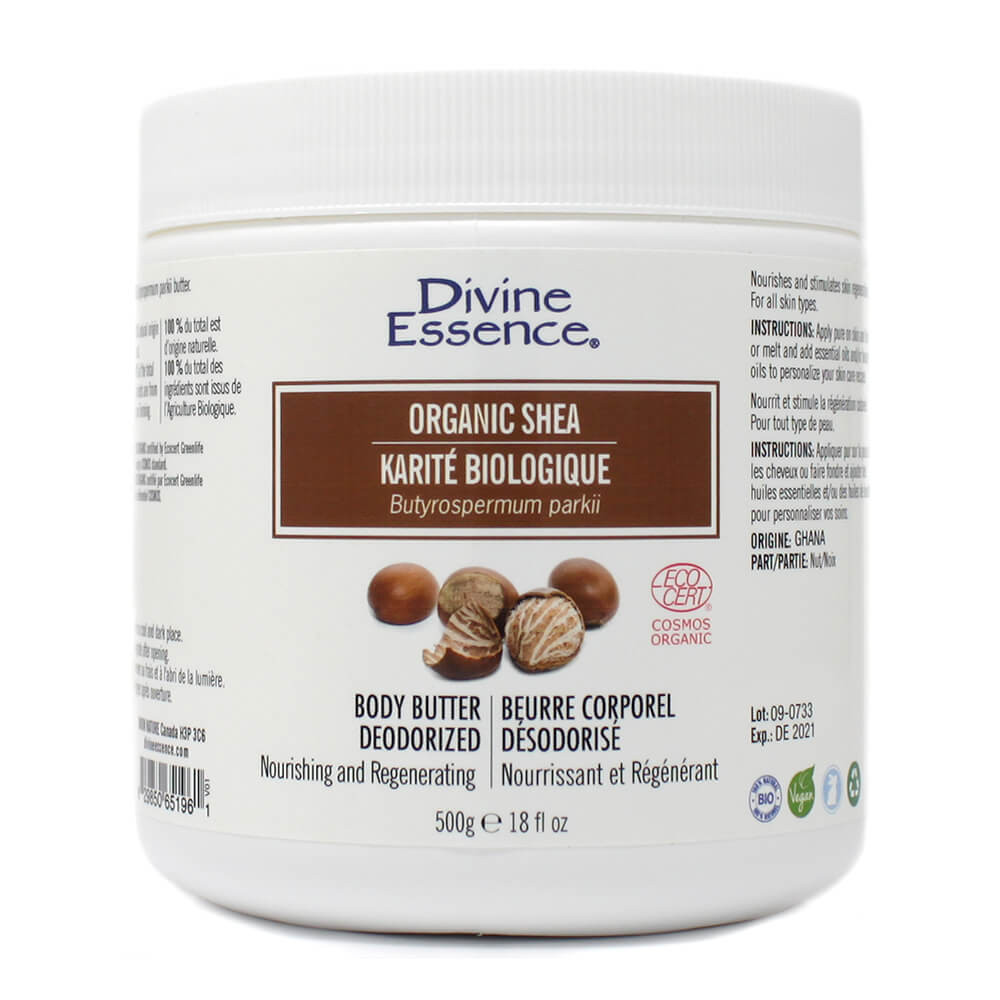 Divine Essence Organic Deodorized Shea Butter 500g | Buy online