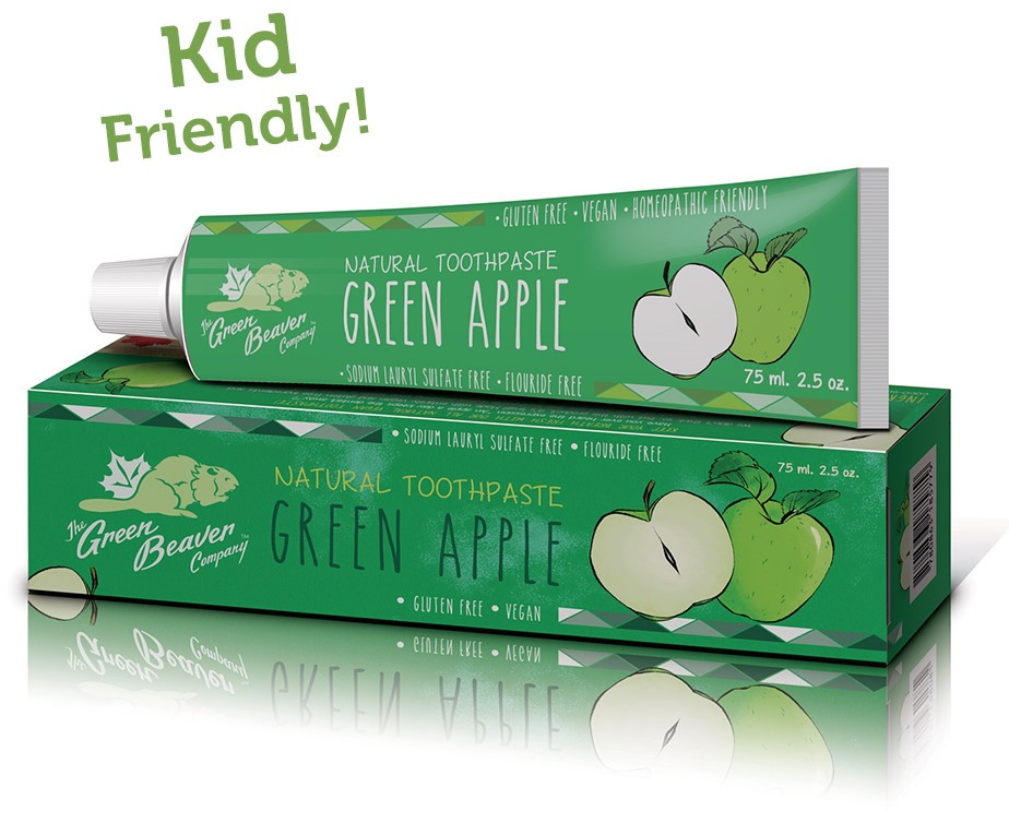 Green Beaver Products | Green Apple Toothpaste | Natural & Floride Free