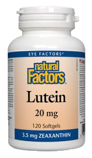 Natural Factors Lutein 20 mg 120 Softgels - Health Palace
