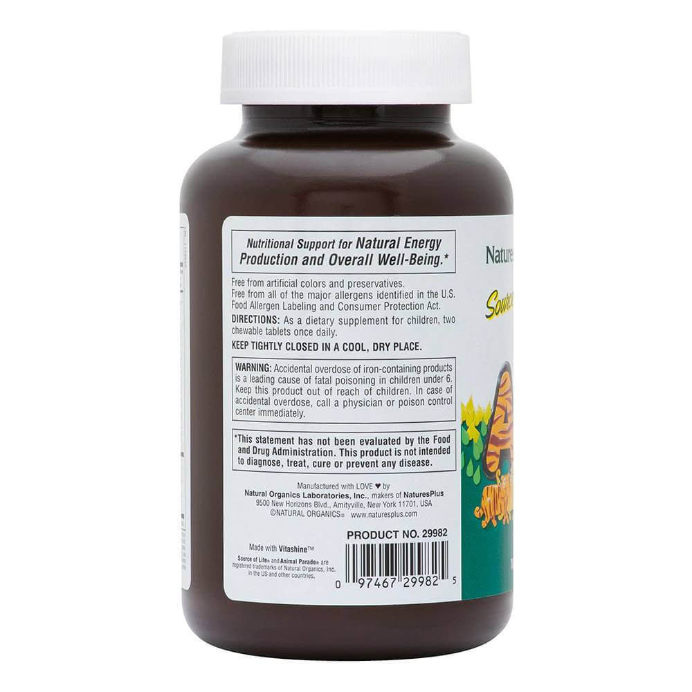 Natures Plus Animal Parade Multivitamin Children’s Chewables Assorted ...