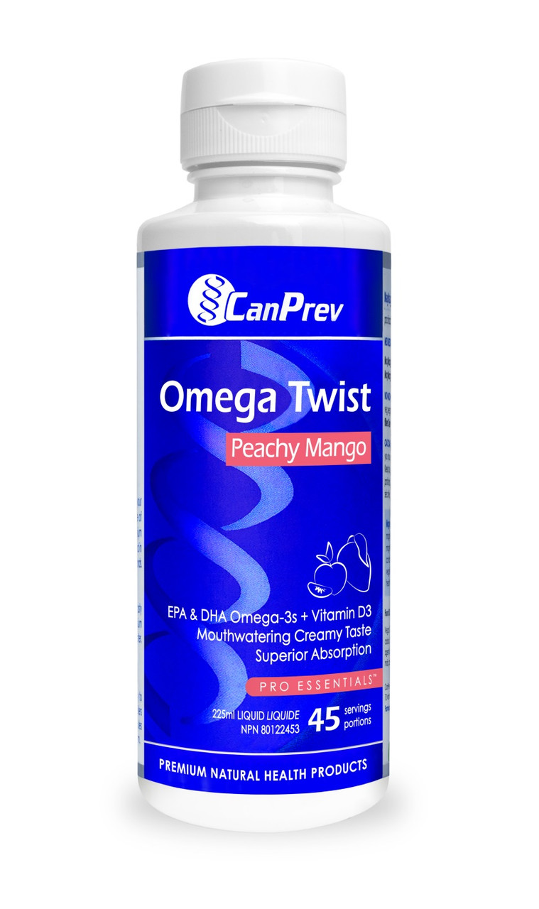 CanPrev Omega Twist Peachy Mango 225 ml | Buy Omega Twist