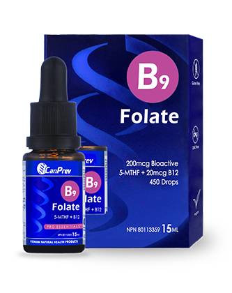 B9 Folate 200mcg Drops 15 ml By CanPrev | Buy CanPrev B9 Folate Drops