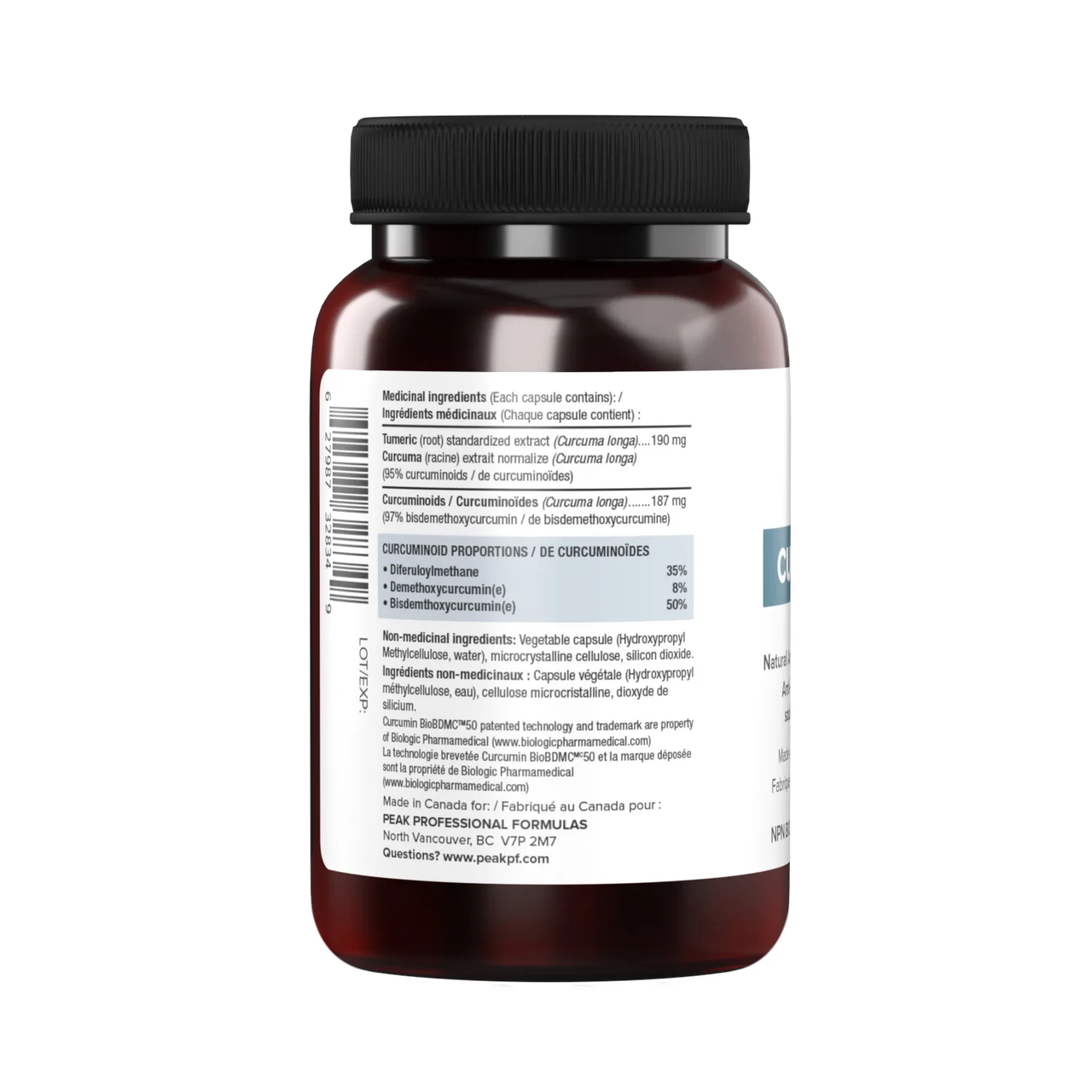 Peak Professional Formulas Curcumin III 60 Capsules | Buy online