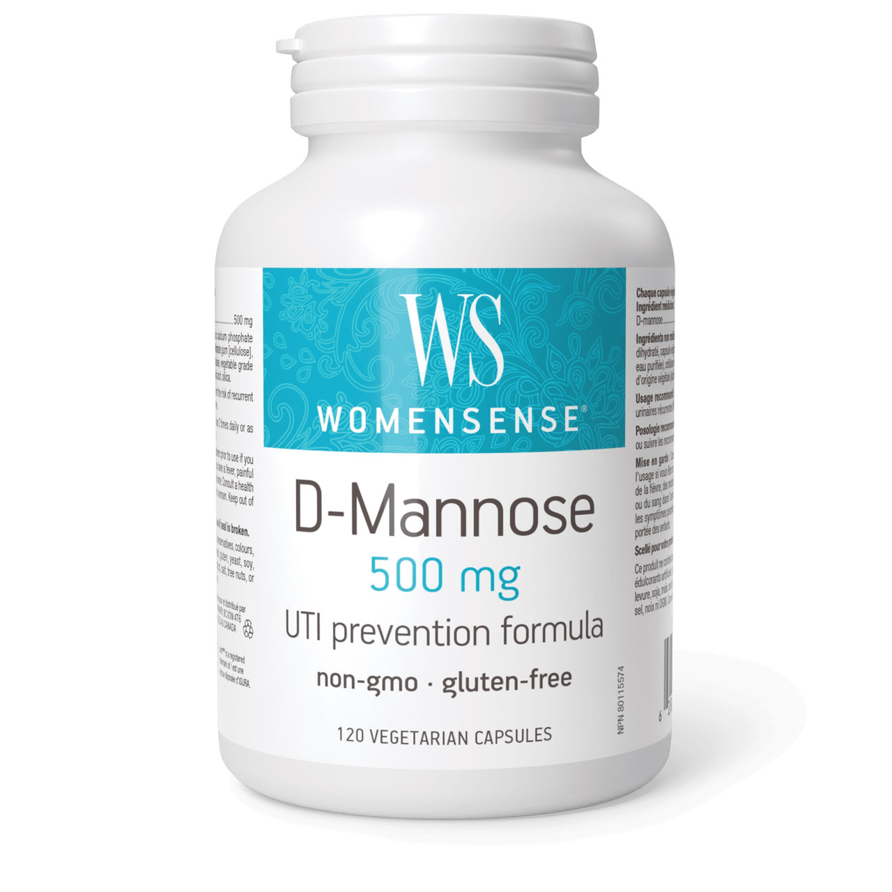 Buy Womensense D-Mannose 500 mg 120 Veg Capsules