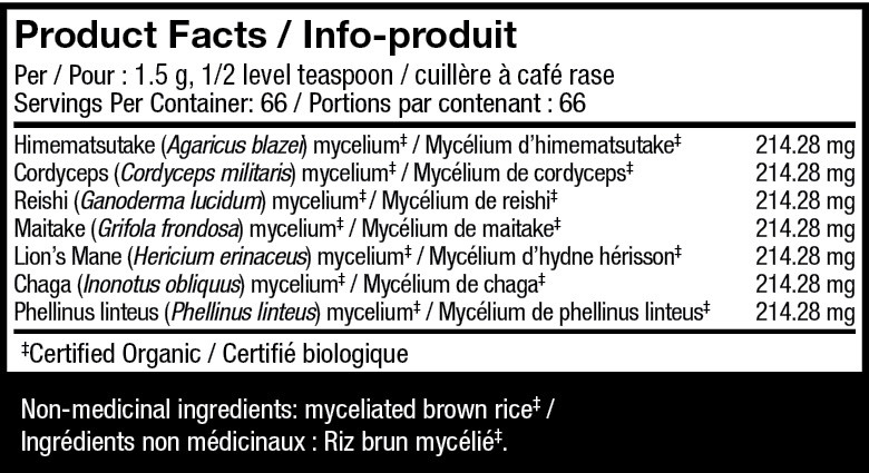 Host Defense Stamets 7 Mushroom Mycelium Powder 100 g