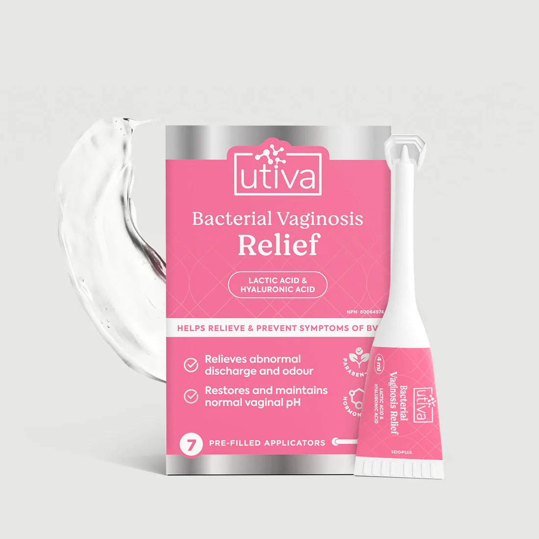 Utiva Bacterial Vaginosis Relief 7 Pre-filled Applicators | Buy In Canada